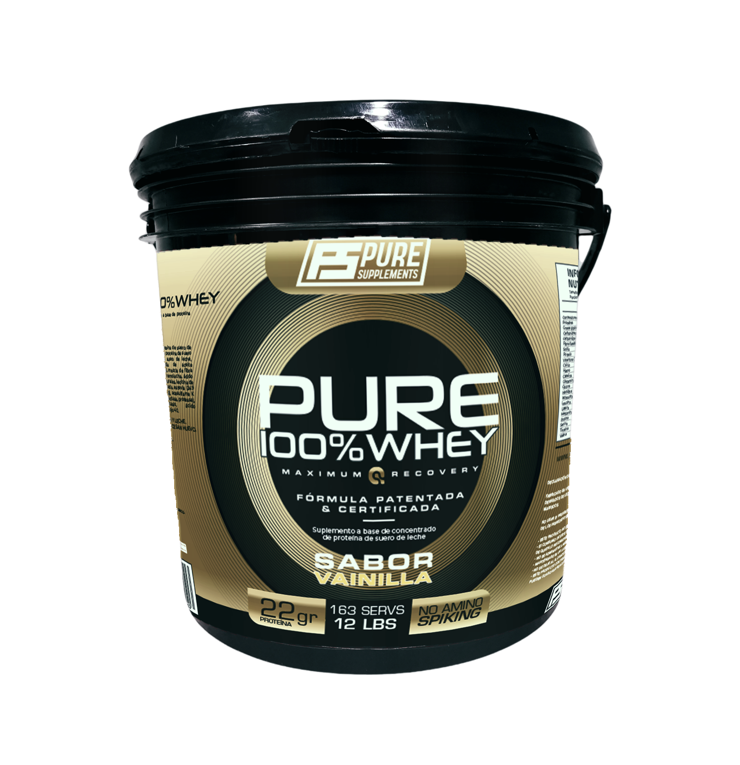 PURE SUPPLEMENTS - 12LBS WHEY CUBETA - Best Supplements Tienda Oficial